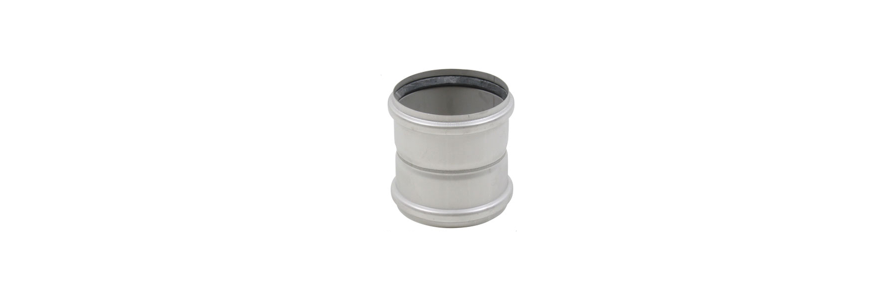 Double plug sockets for sewage pipes V2A