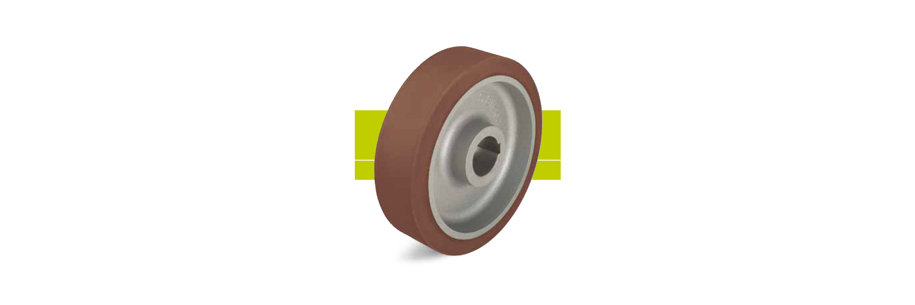 Heavy duty drive wheels with hub keyway, polyurethane tread Besthane