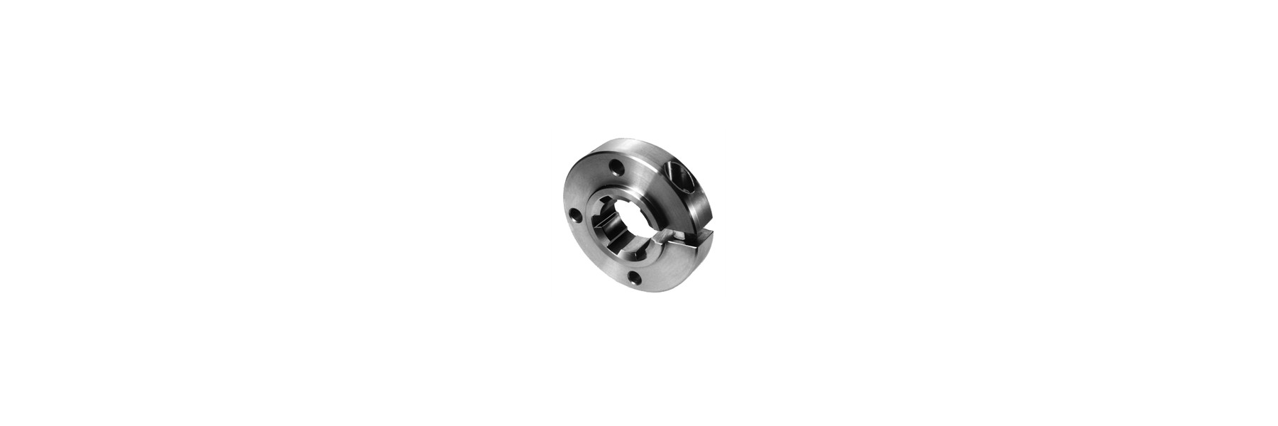 Stainless steel clamping ring for spline shafts