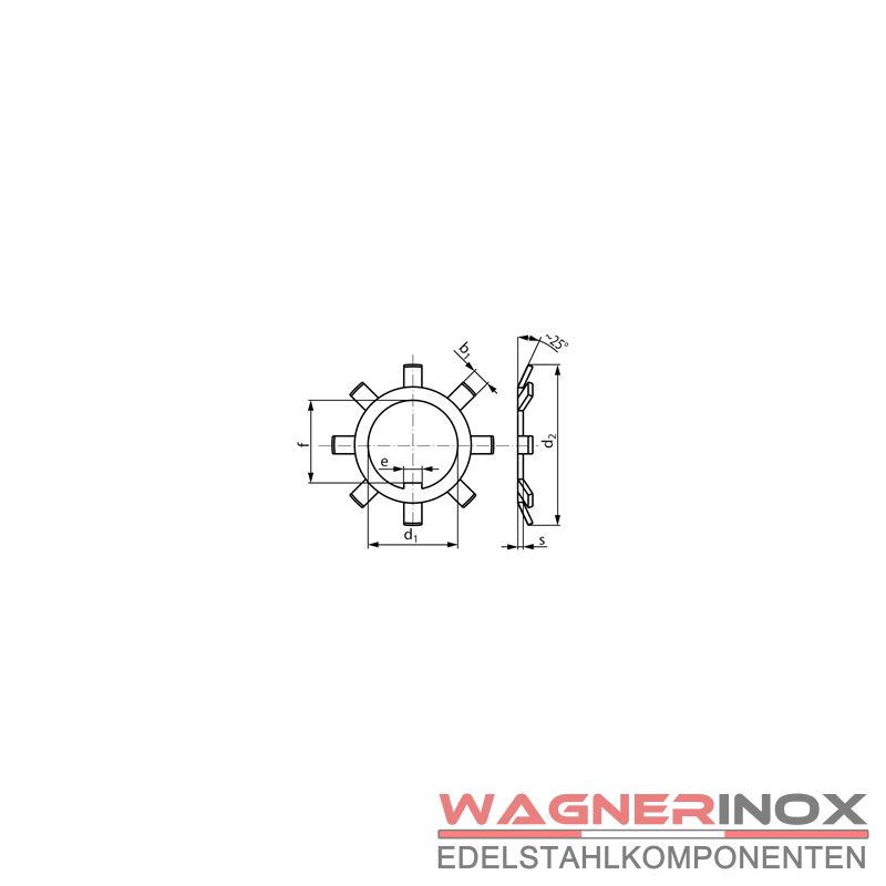 Edelstahl Sicherungsblech DIN 5406, 2,94