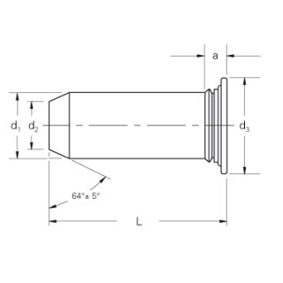 Einpressbolzen Edelstahl TPS 6x20 100 Stück Edelstahl 300, 36,08