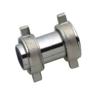 Weingewinde Doppelmutter DN32 / 38er Pfälzer 1.4301, 66,83