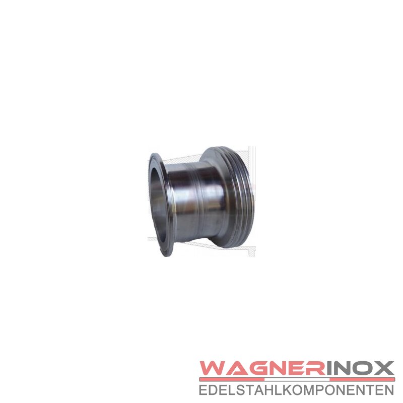 Adapter DIN 11851 AG DN150 auf Clamp DN32676 DN150 1.4404, 223,15