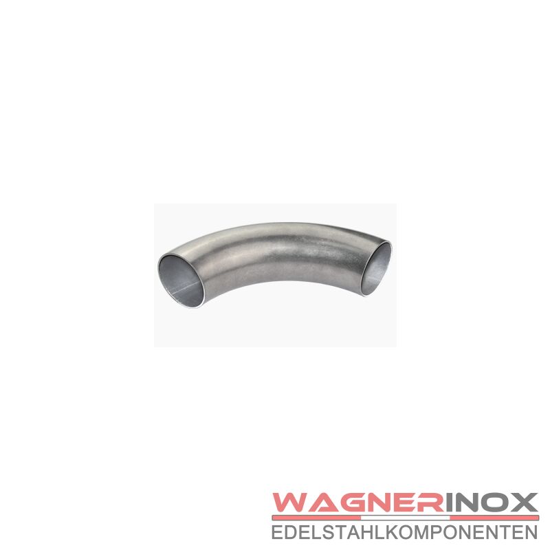 Edelstahl- Rohrbogen 90° nach DIN 2605 21,3x2mm 1.4404 BA5 R58, 15,55