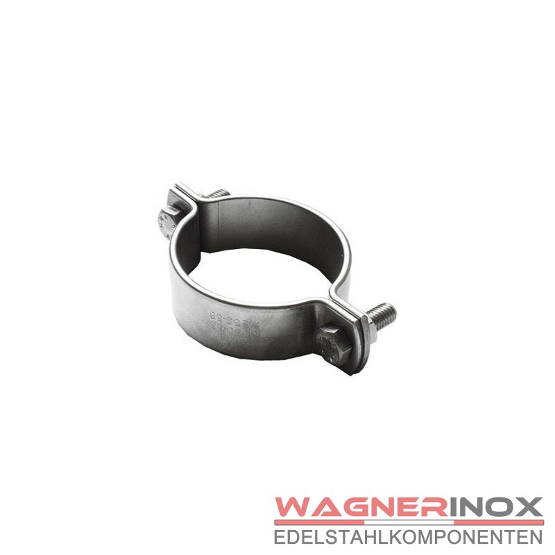 Rohrschelle nach DIN 3567-A 88,9mm 40x6mm 1.4301, 10,00