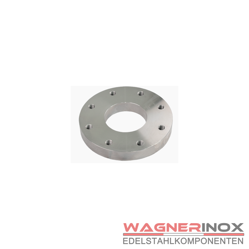 Blockflansch DIN 28117-A DN200 PN10 1.4404, 407,68